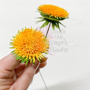 Dandelion Mini Paper Flower Bundle Digital File | PNG | SVG | Paper ...