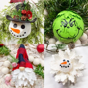 Christmas Mini Paper Flower Bundle Digital File | PNG | SVG | PDF ...
