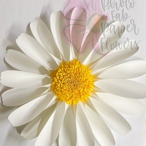 Large Daisy Paper Flower Template Digital File | SVG/PNG/PDF | Paper ...