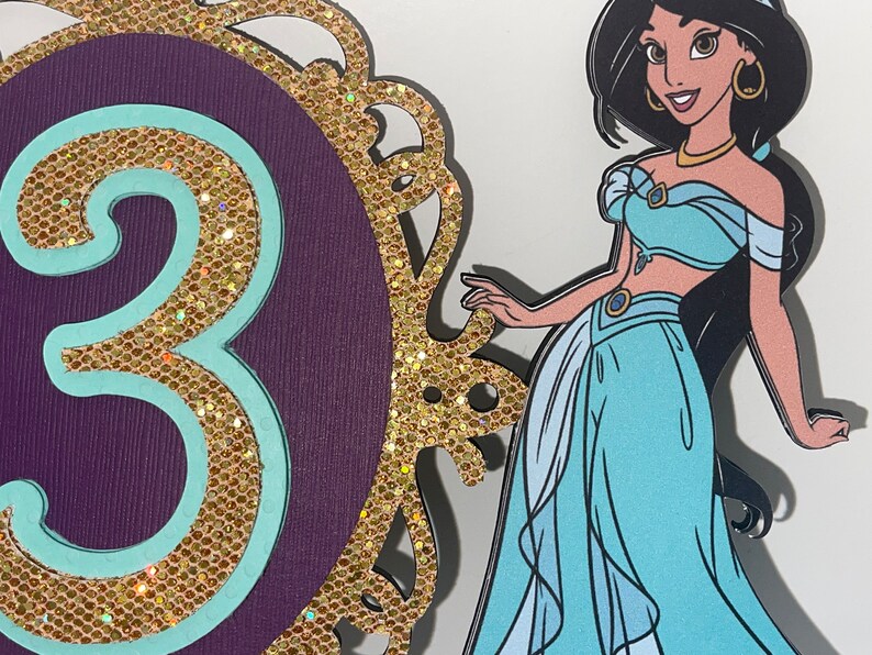 Princess Jasmine Cake Topper - Etsy