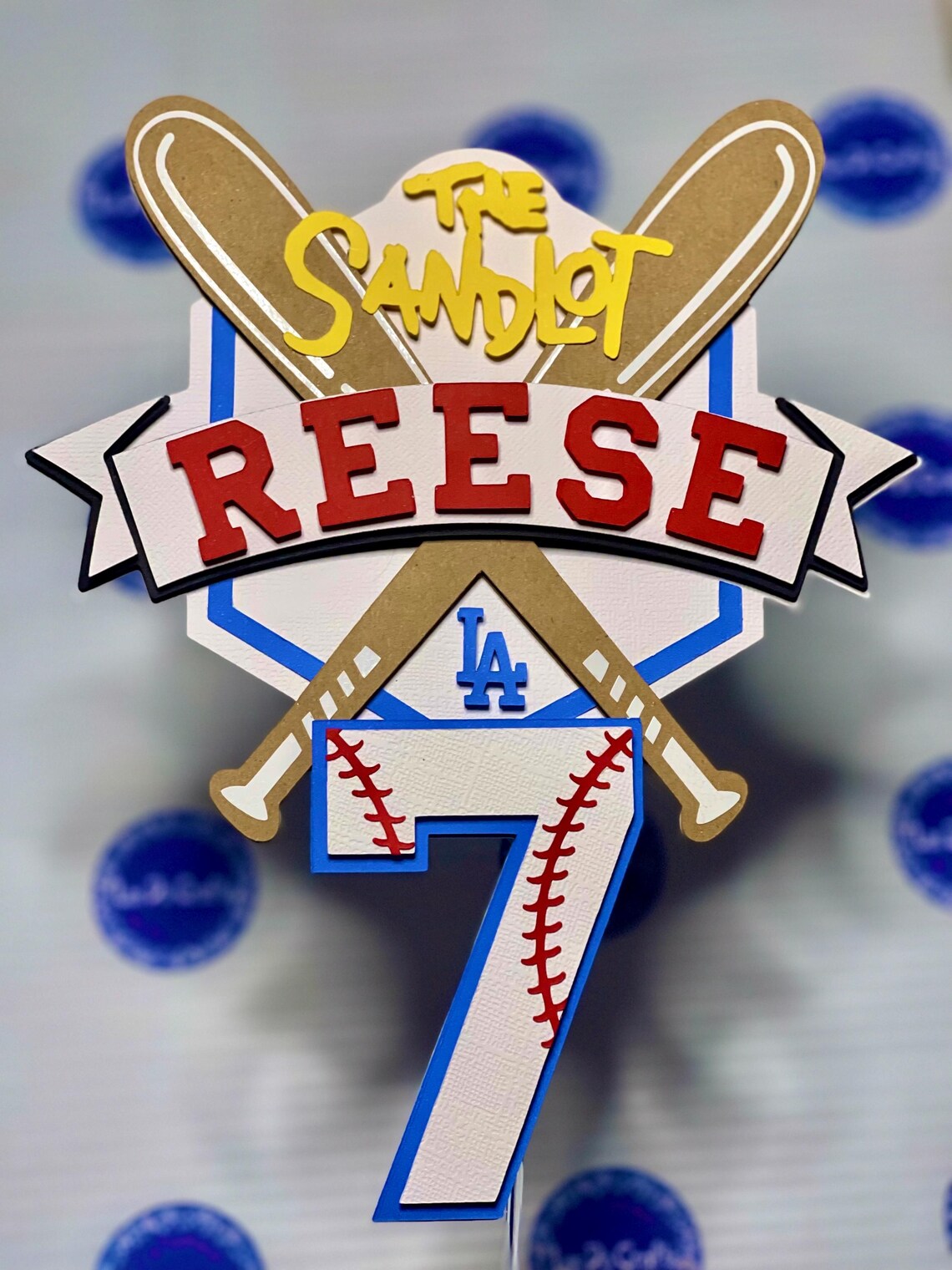Personalized Baseball Birthday Cake Topper - Sandlot Theme - Etsy