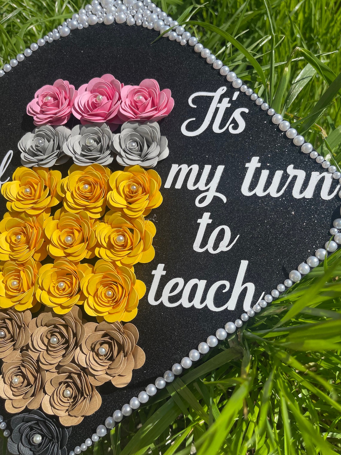 Graduation Cap Topper, Grad Cap, Custom Grad Cap, Flower Grad Cap ...