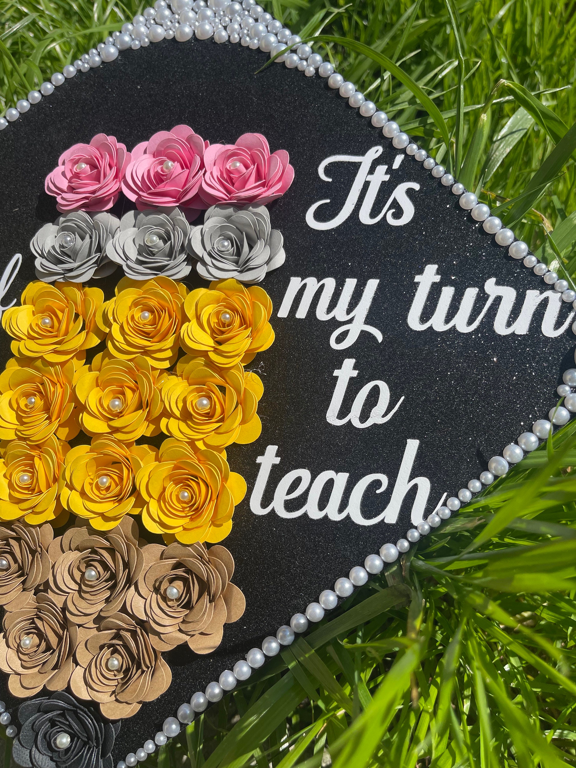 Graduation Cap Topper, Grad Cap, Custom Grad Cap, Flower Grad Cap ...