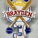 Personalized Baseball Birthday Cake Topper - Sandlot Theme - Etsy