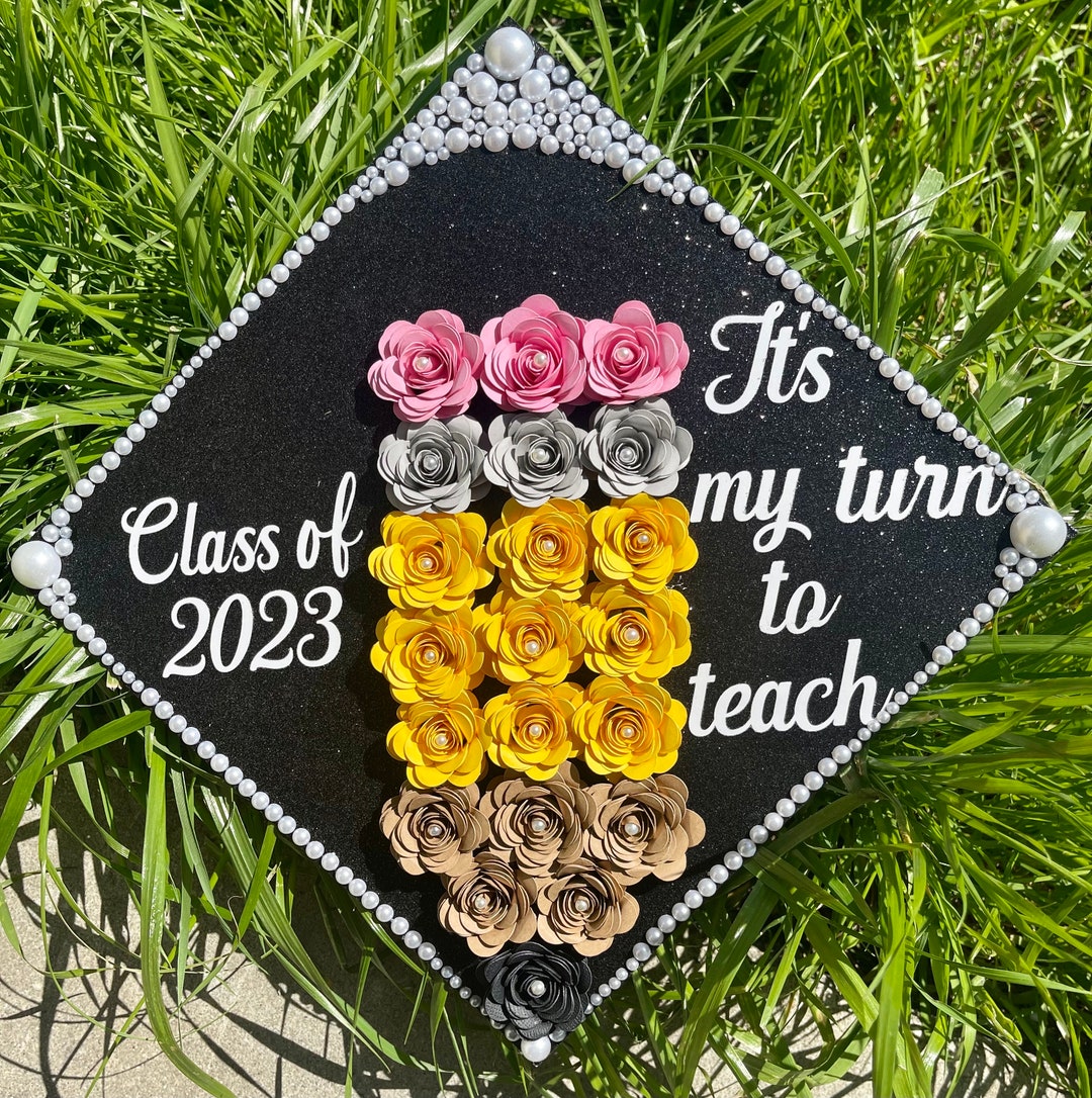Graduation Cap Topper, Grad Cap, Custom Grad Cap, Flower Grad Cap ...