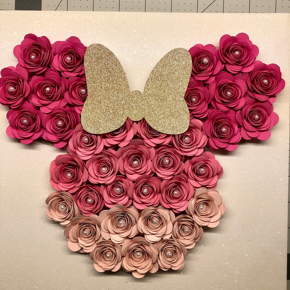 Minnie Mouse Shadow Box. Minnie Mouse Paper Flower Shadow Box - Etsy