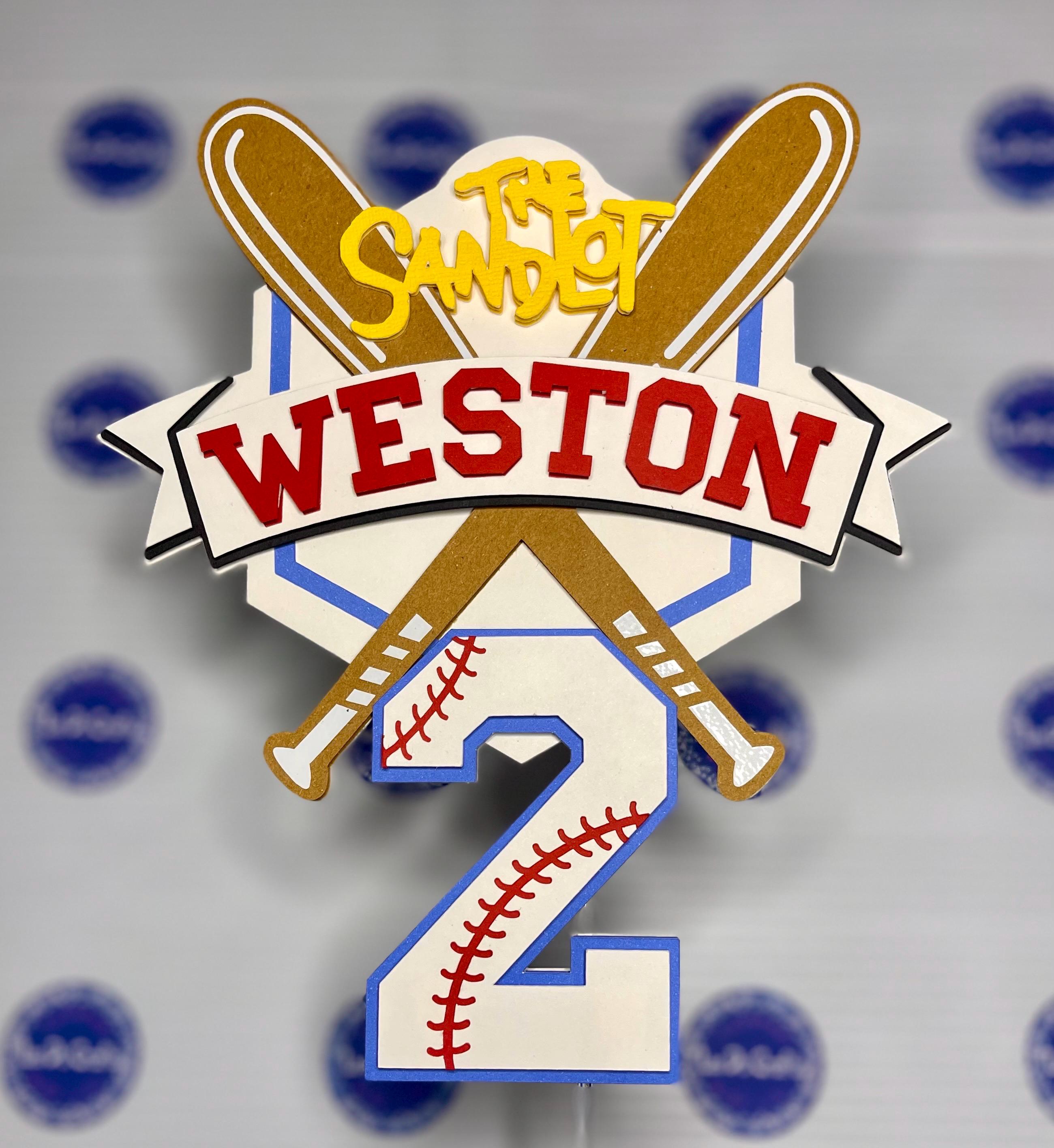Personalized Baseball Birthday Cake Topper - Sandlot Theme - Etsy