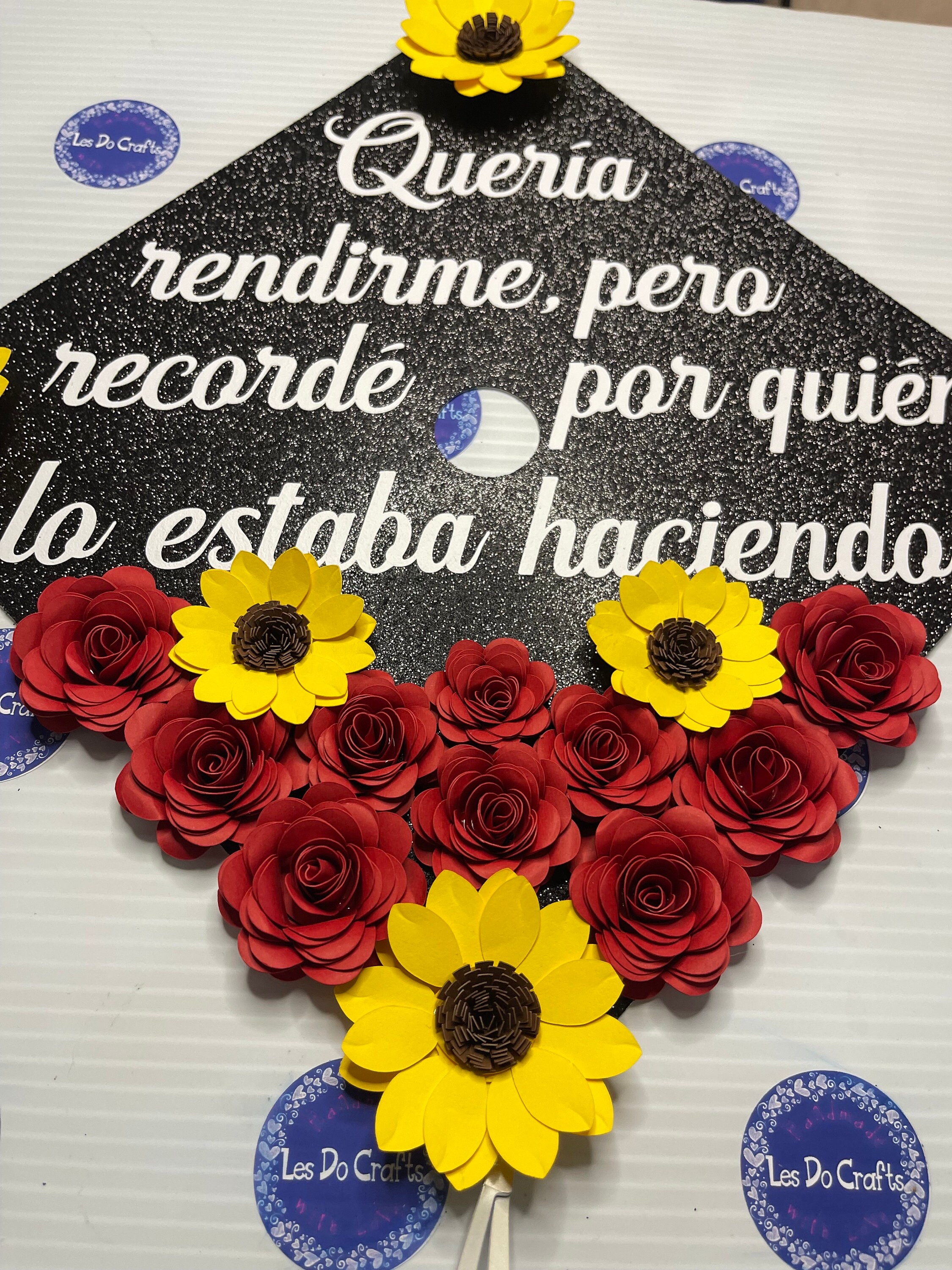 Graduation Cap Topper, Grad Cap, Custom Grad Cap, Flower Grad Cap - Etsy