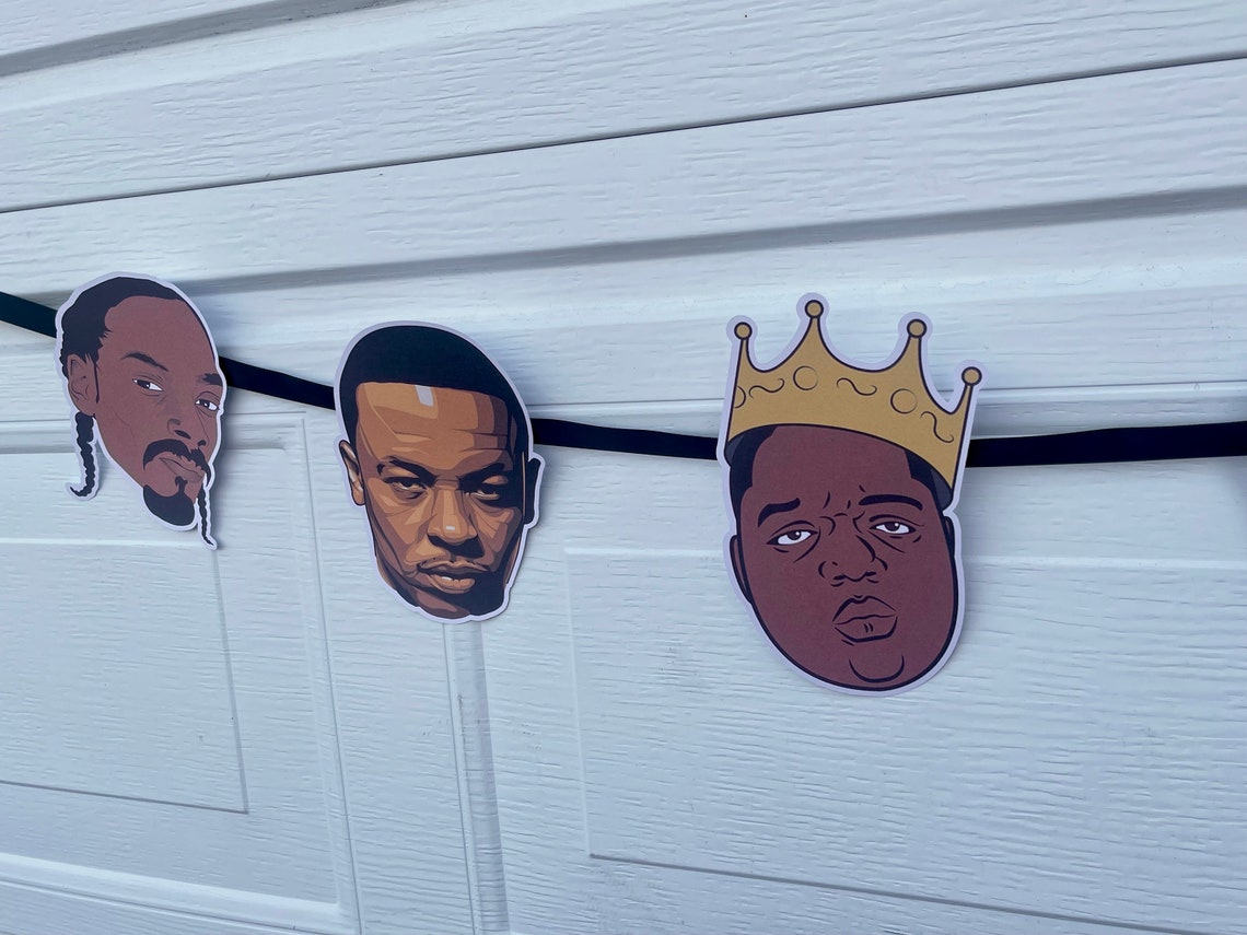 Gangsta Party Cake Topper, Banner & Cupcake Toppers 90s Rap Party, - Etsy