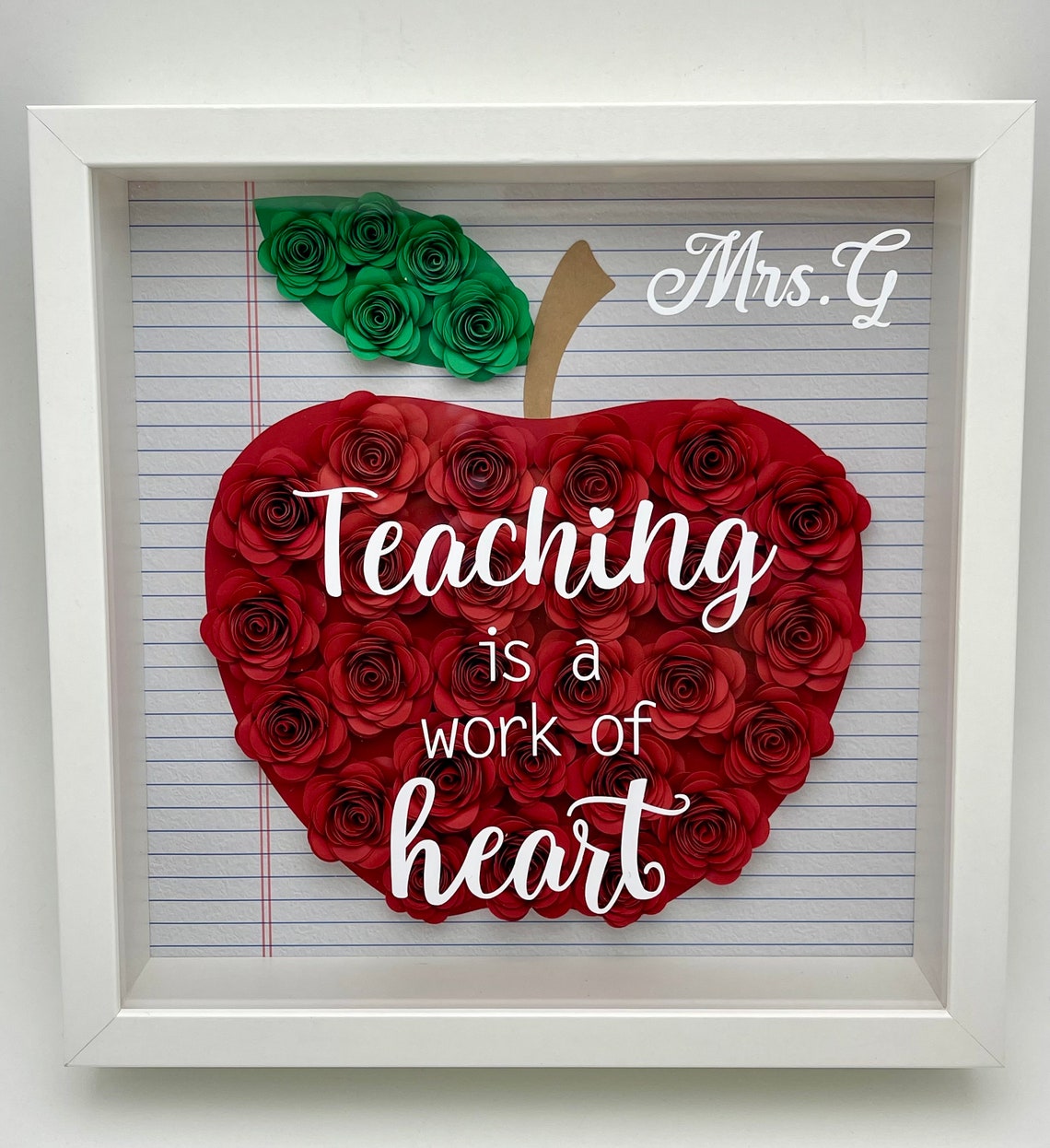 Apple Shadow Box. - Etsy