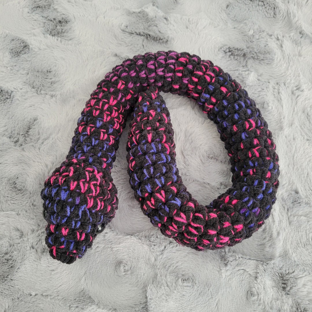 Peek-a-boo Bisexual Pride Snake Amigurumi Crochet Plushies - Etsy