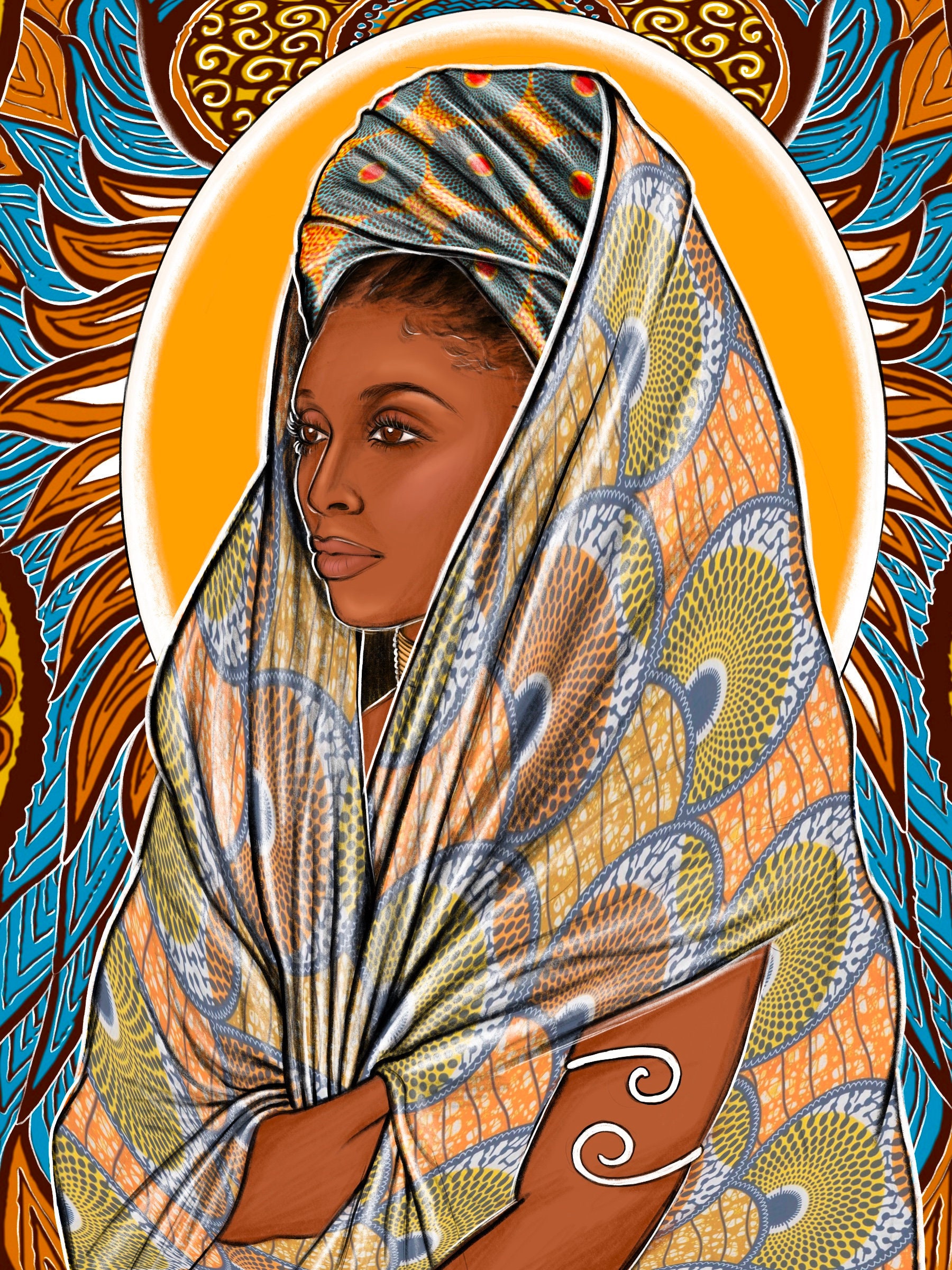 Sun Goddess Veil, African American Wall Art Prints, Black Girl Magic ...
