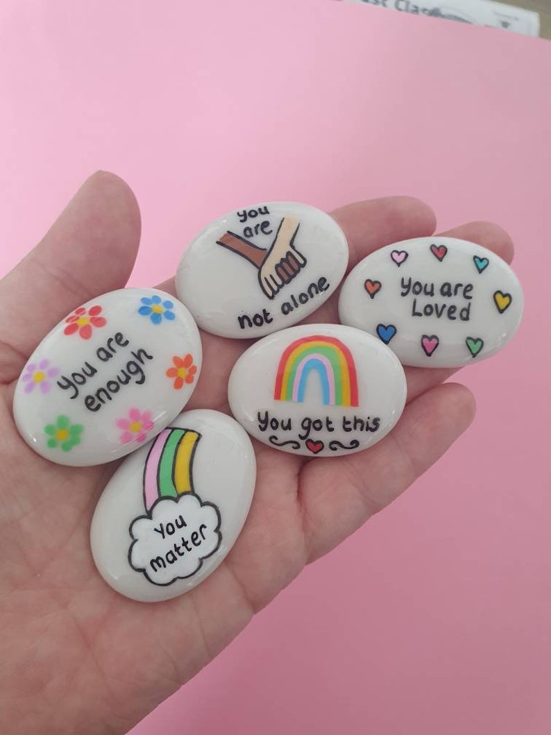 Positivity Pebbles . Positivity Gift. Mental Health Matters , Be Kind ...