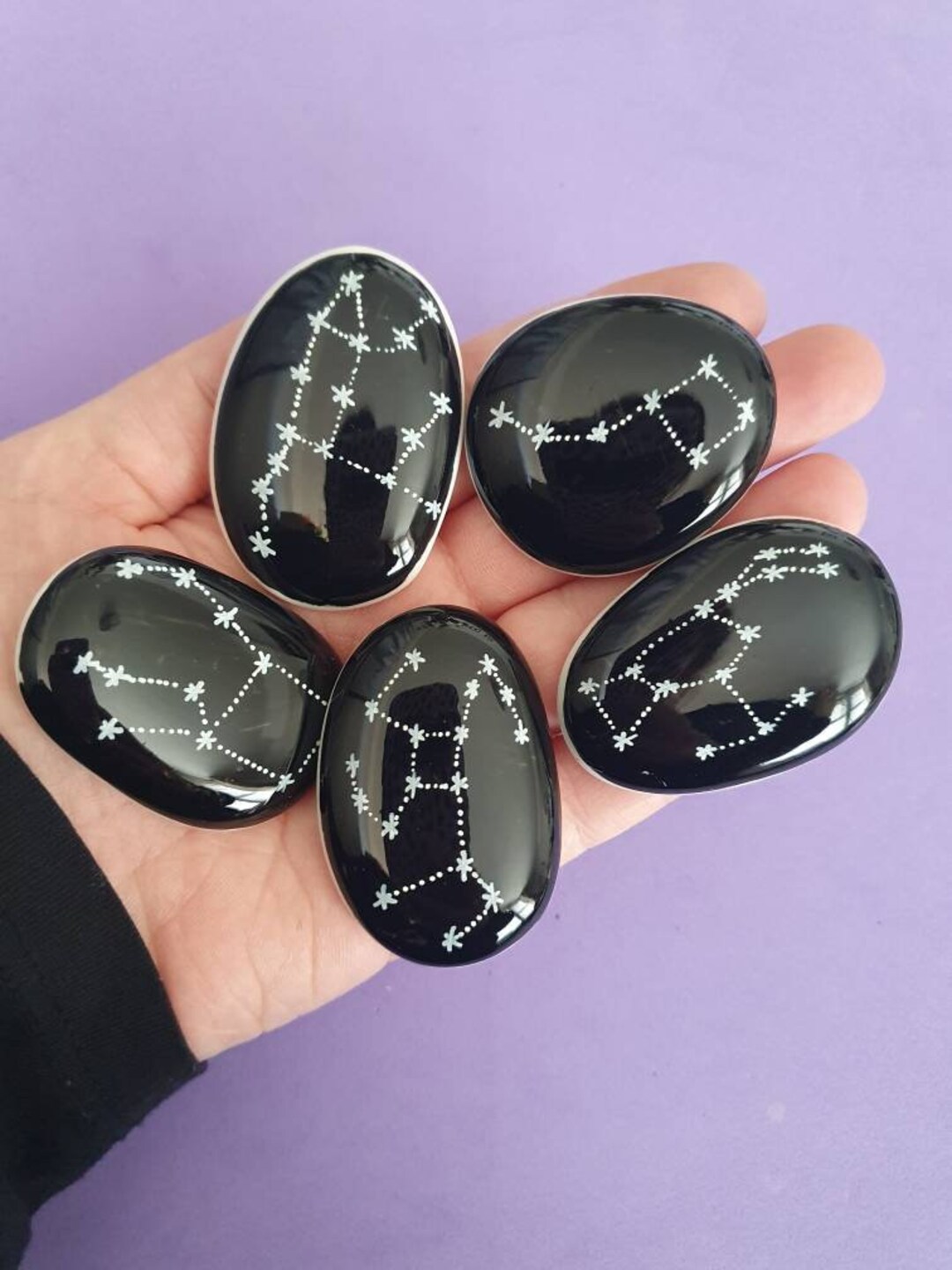 Constellations Painted Pebbles . Story Stones. Space . Star Gazing ...