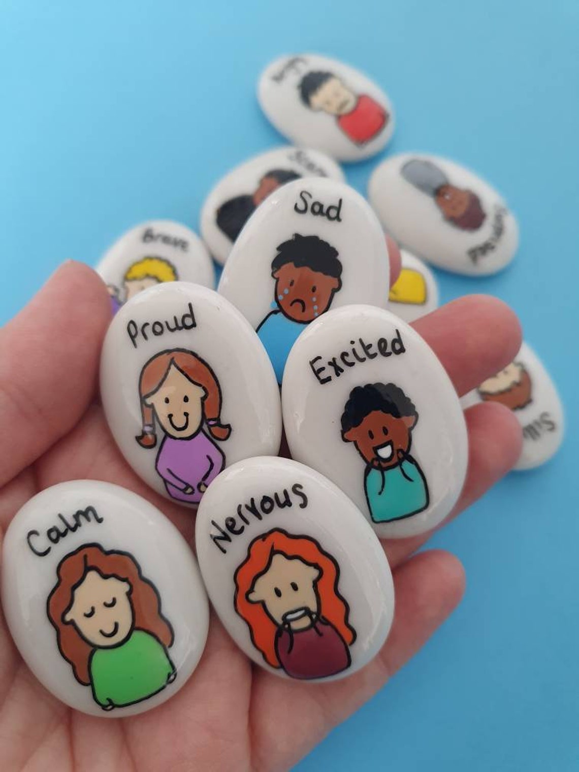 Emotion Stones Feelings Story Stones How Do You Feel - Etsy UK