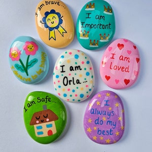 Children's Affirmations Pebbles, Child Positivity Gift,motivation, Self ...