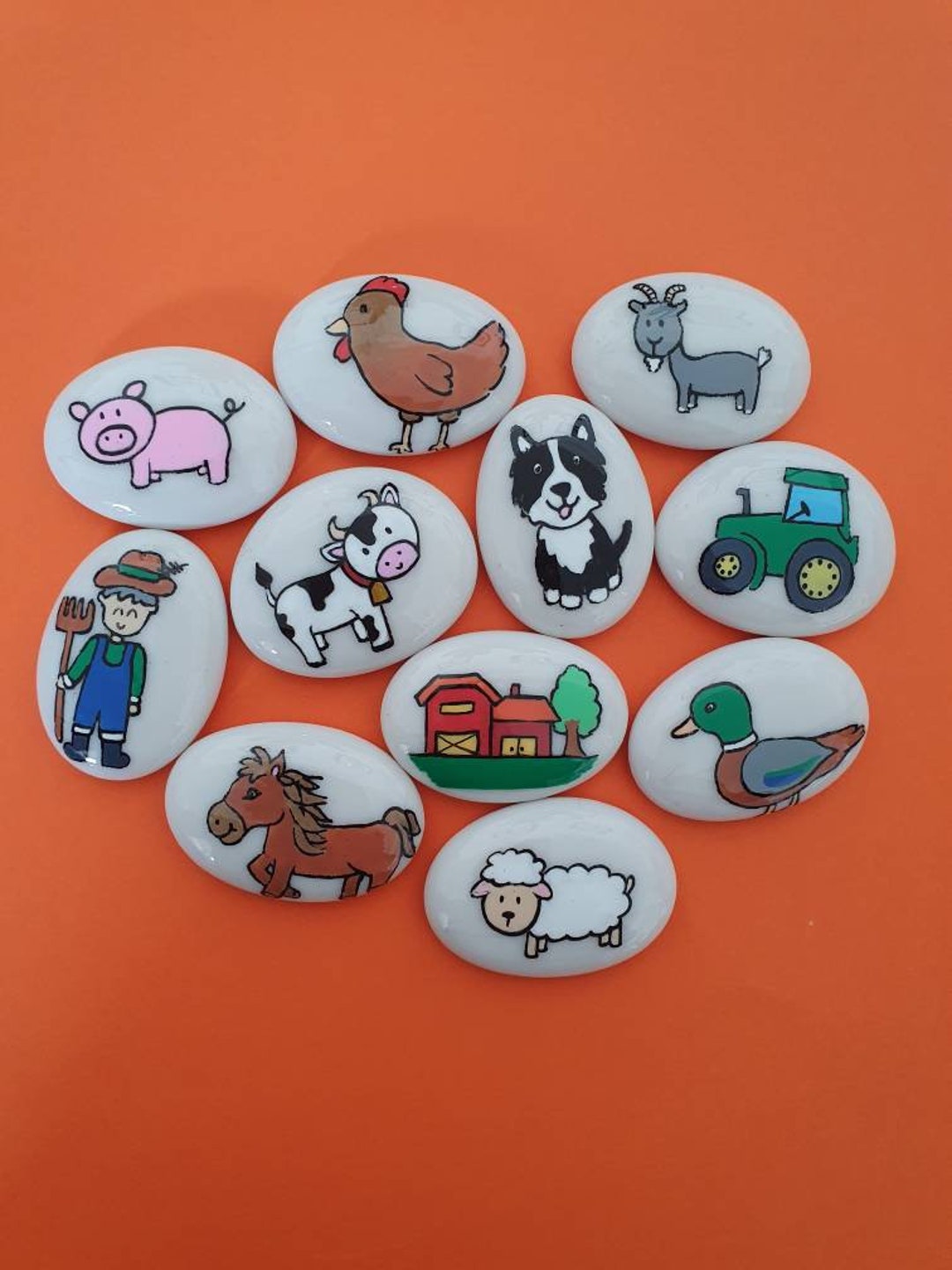 Story Stones Farm Old Mcdonalds Farm Farm Animals Eyfs - Etsy