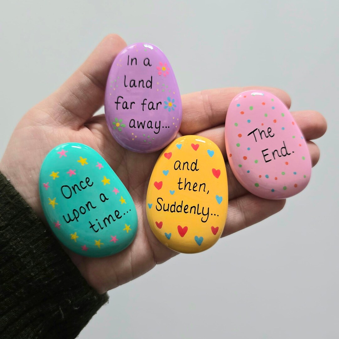 Story Writing Prompt Pebbles . Beginning Middle End . Literacy ...