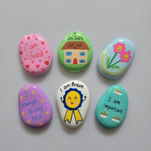 Children's Affirmations Pebbles, Child Positivity Gift,motivation, Self ...