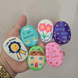 Children's Affirmations Pebbles, Child Positivity Gift,motivation, Self ...