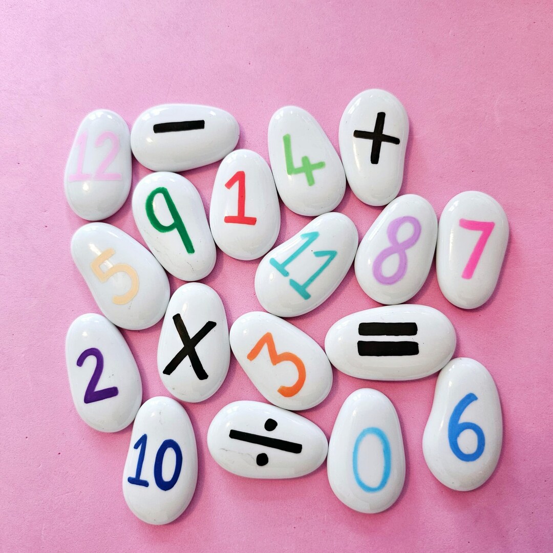 Number Pebbles, Counting to 10, Eyfs Maths Activities , Sensory, Loose ...