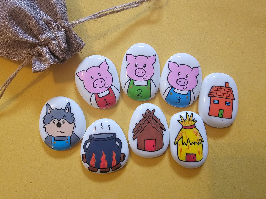 Story Stones - the Three Little Pigs - the 3 Little Pigs - Traditional ...