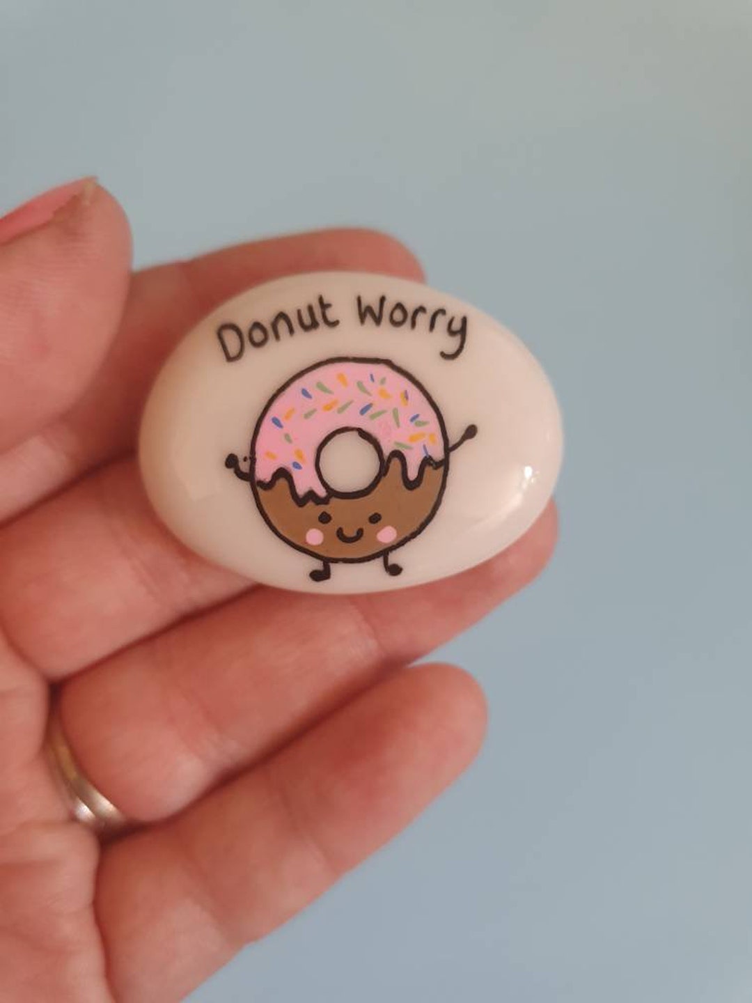 Donut Worry Keepsake Pebble. Don't Worry. Mental Health . Positivity ...