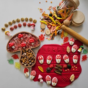 Toadstool Number Counting Pebbles, Autumn Sensory Play, Loose Parts ...