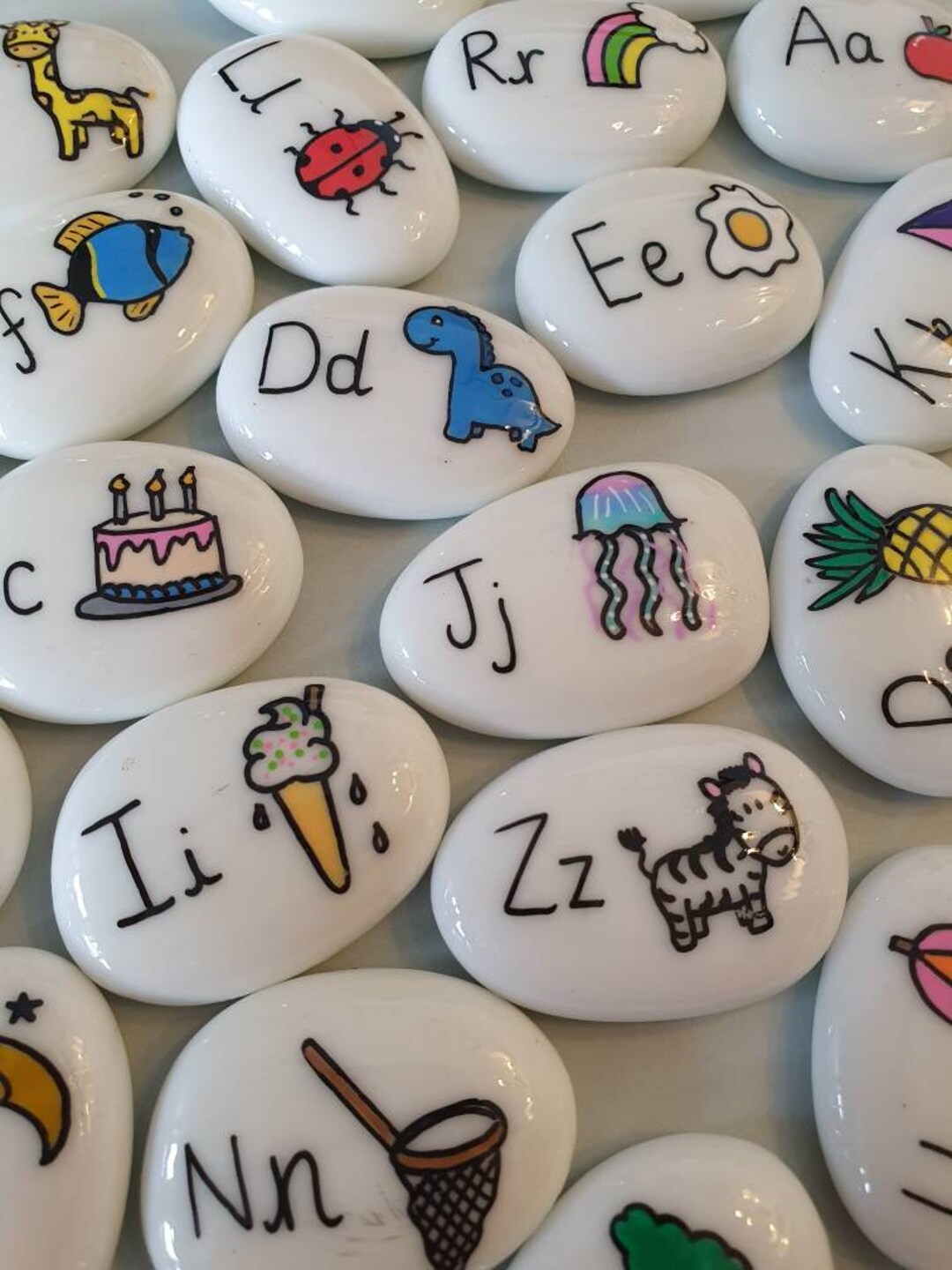 Story Stones Alphabet Stones Handpainted Stones Abc Early Years ...