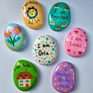 Children's Affirmations Pebbles, Child Positivity Gift,motivation, Self ...