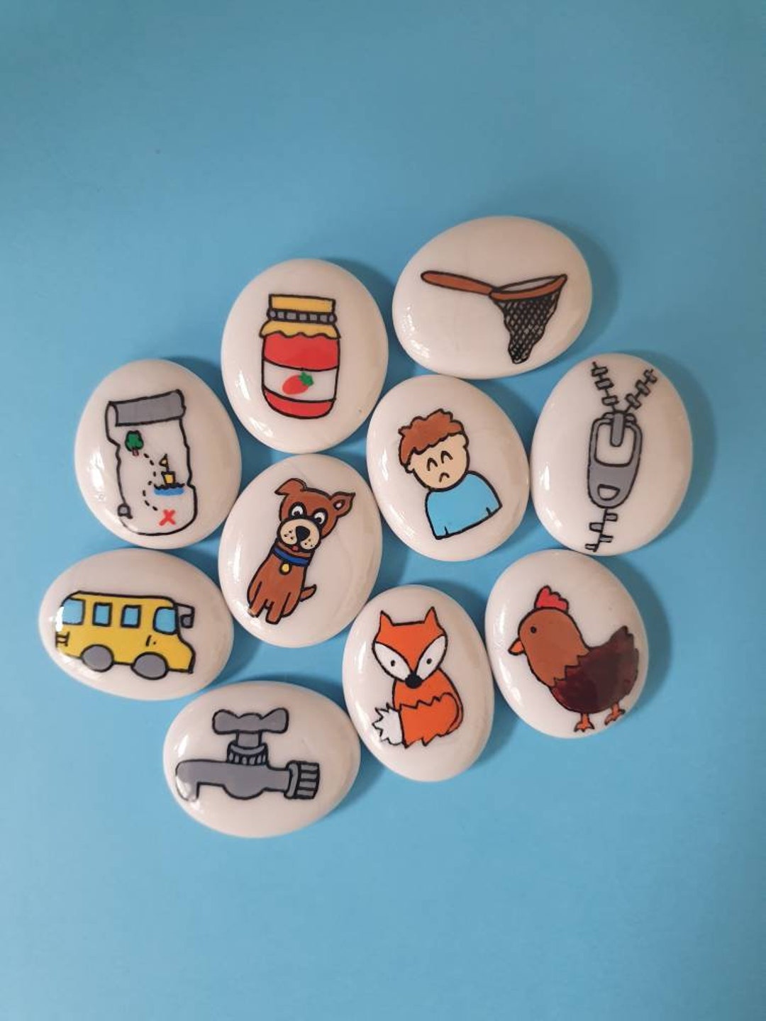 CVC Words - Phonics Word Stones - Eyfs - Learning Teaching Resources ...