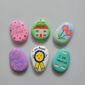 Children's Affirmations Pebbles, Child Positivity Gift,motivation, Self ...