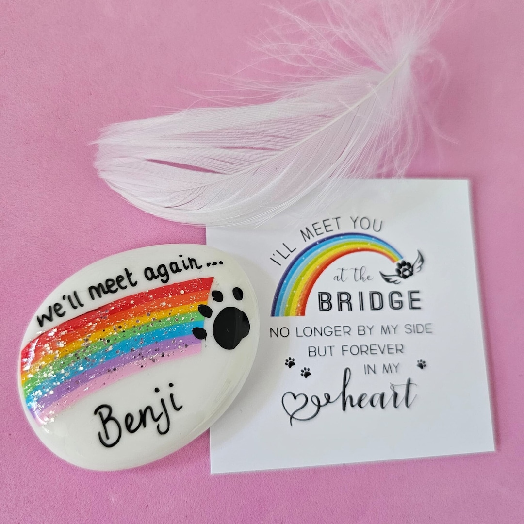 Pet Loss Memorial Keepsake Stone, Loss, Grief, Dog, Cat Loss Gift ...