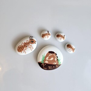Ant Hill and Ant Pebble Set, Painted Pebbles, Nature, Early Years ...