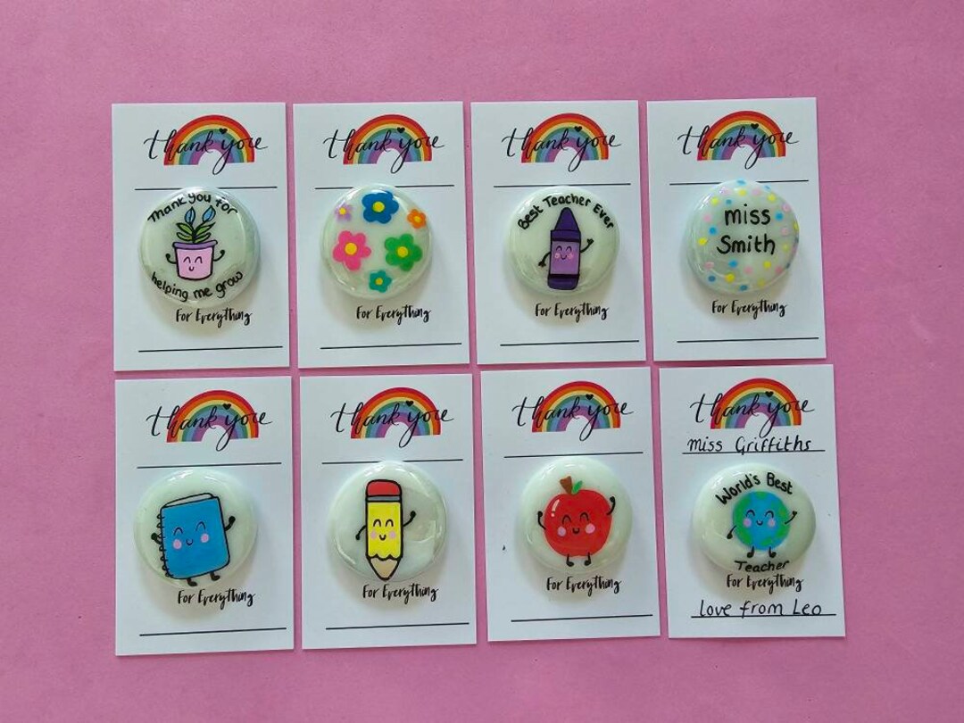 Teacher Fridge Magnets. Refrigerator Magnets . Teacher Gifts . End of ...