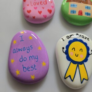 Children's Affirmations Pebbles, Child Positivity Gift,motivation, Self ...