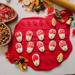 Toadstool Number Counting Pebbles, Autumn Sensory Play, Loose Parts ...