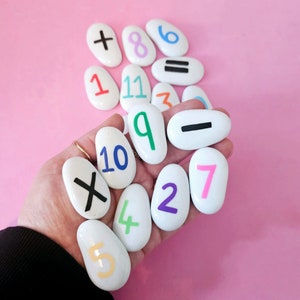Number Pebbles, Counting to 10, Eyfs Maths Activities , Sensory, Loose ...