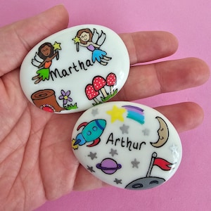 Personalised Name Pebble Gift, Custom Themed Pebbles ,keepsake ...