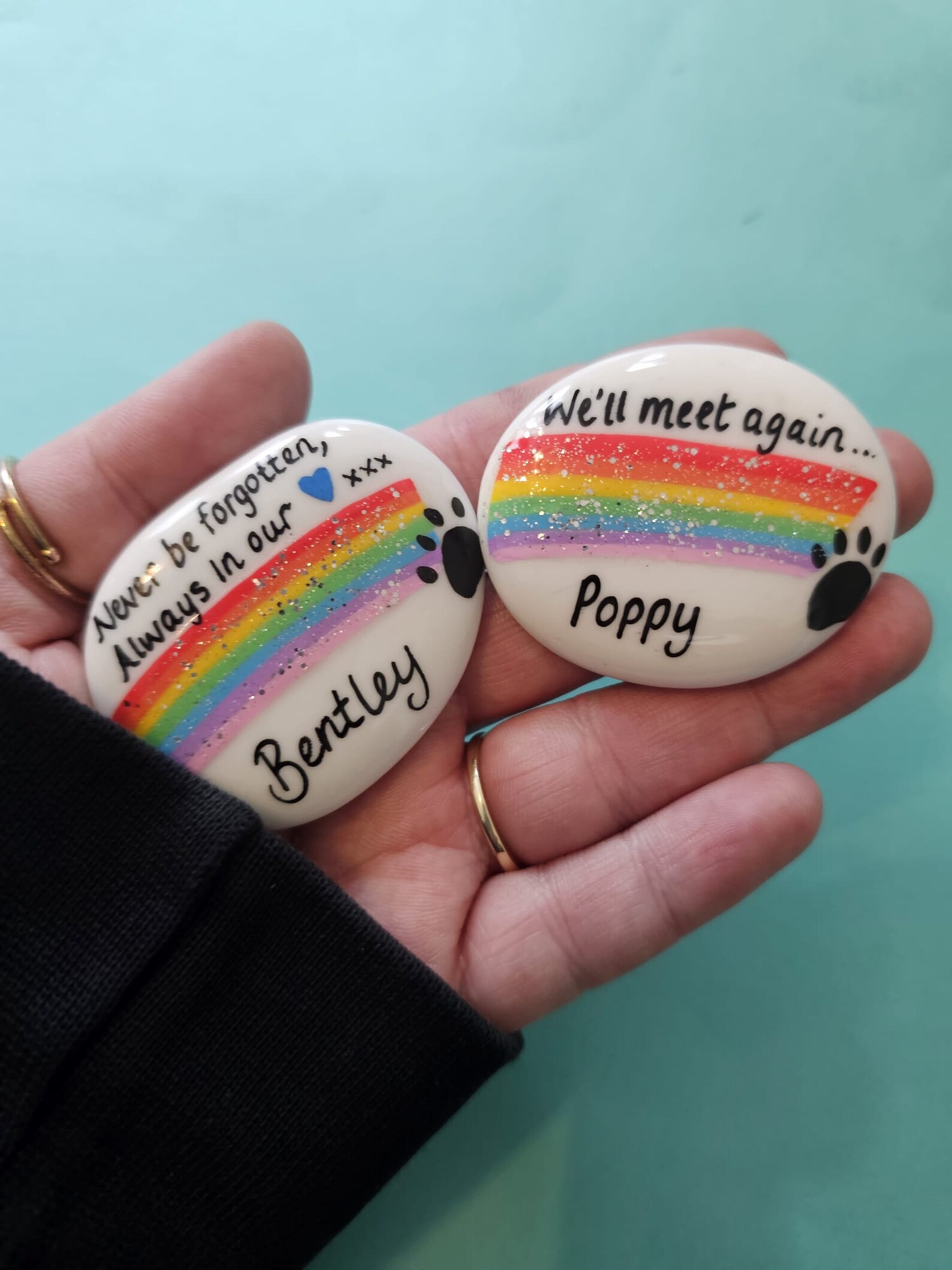 Pet Loss Memorial Keepsake Stone Pebble for Grief Gift - Etsy UK