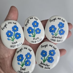 Forget Me Not Keepsake Stone ,remembrance Gift, Never Forget, Sympathy ...