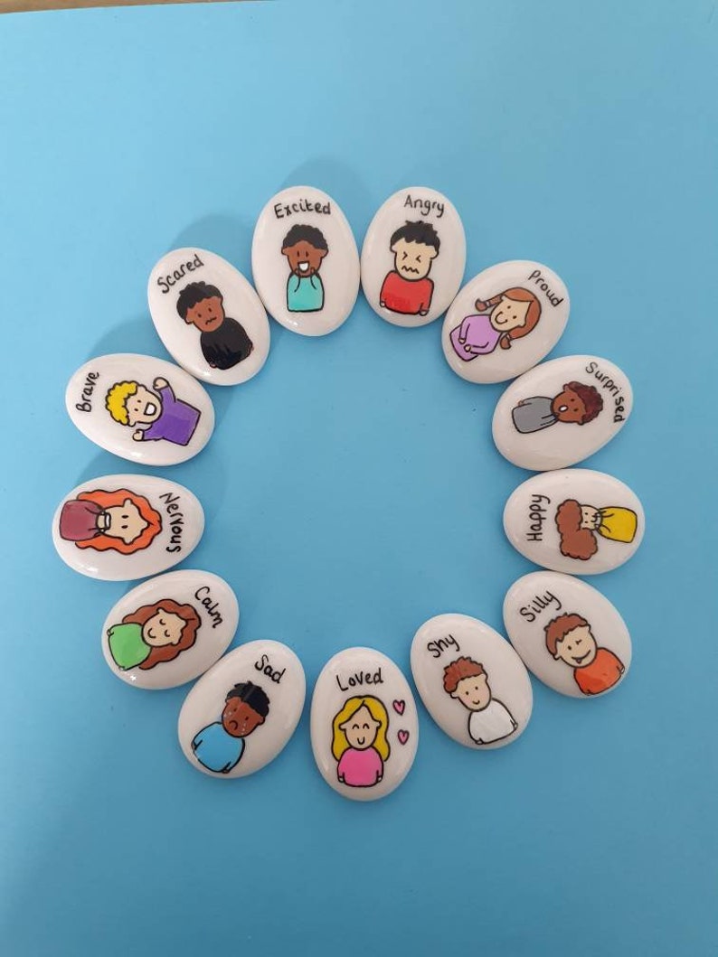 Emotion Stones - Feelings - Story Stones - How Do You Feel Today ...
