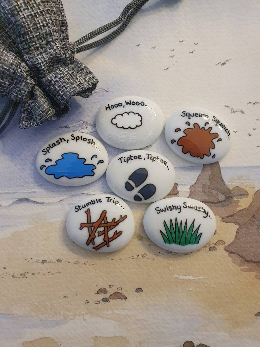 Descriptive Word Stones Story Stones Learning Resources Learning Aids ...