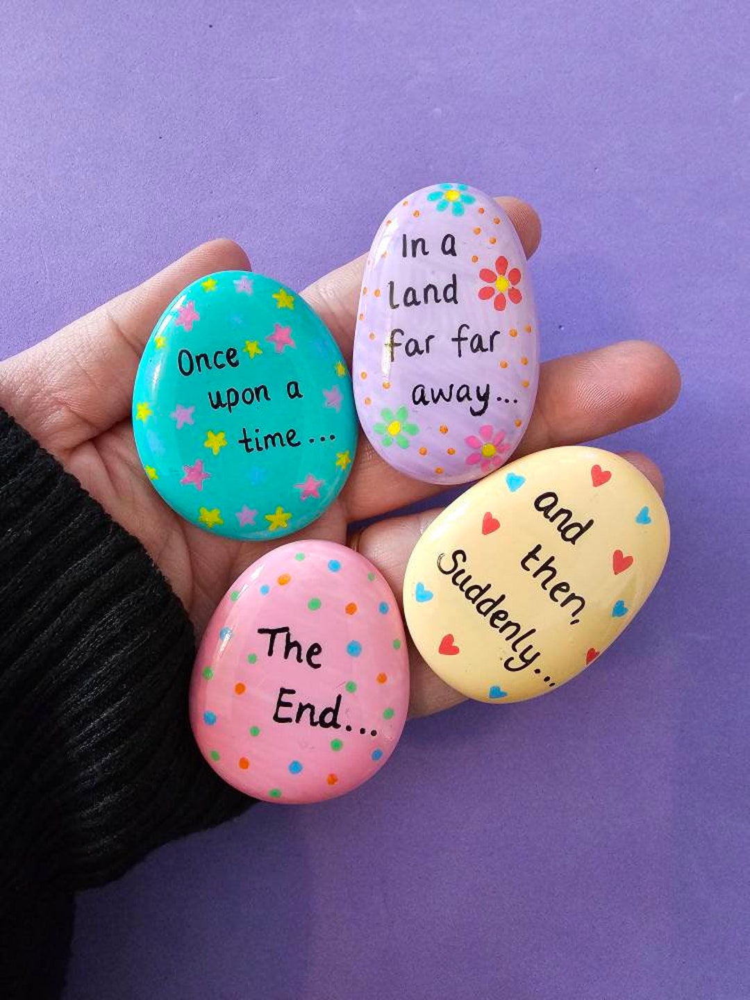 Story Writing Prompt Pebbles . Beginning Middle End . Literacy ...