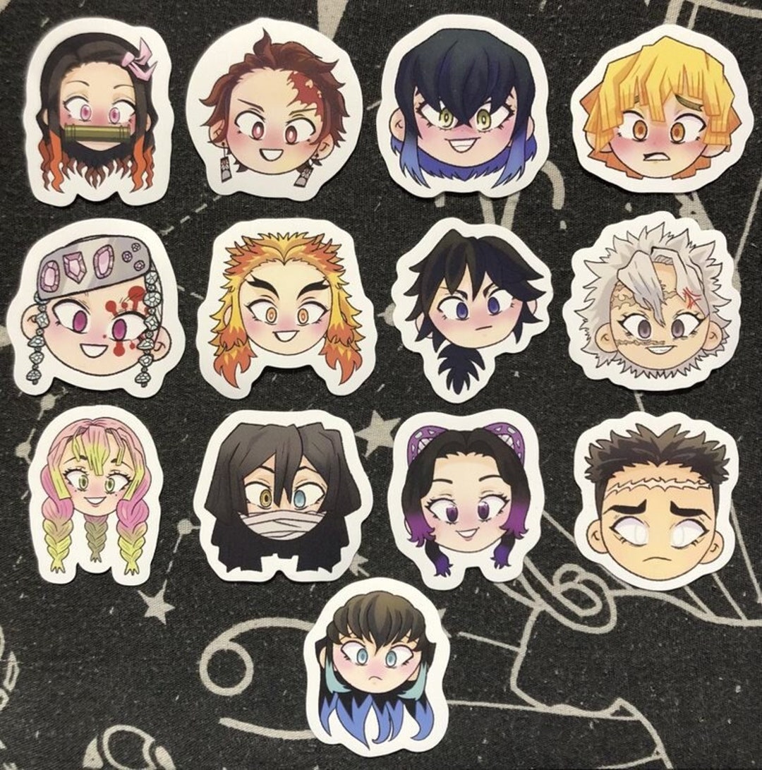 Demon Slayer Stickers - Etsy