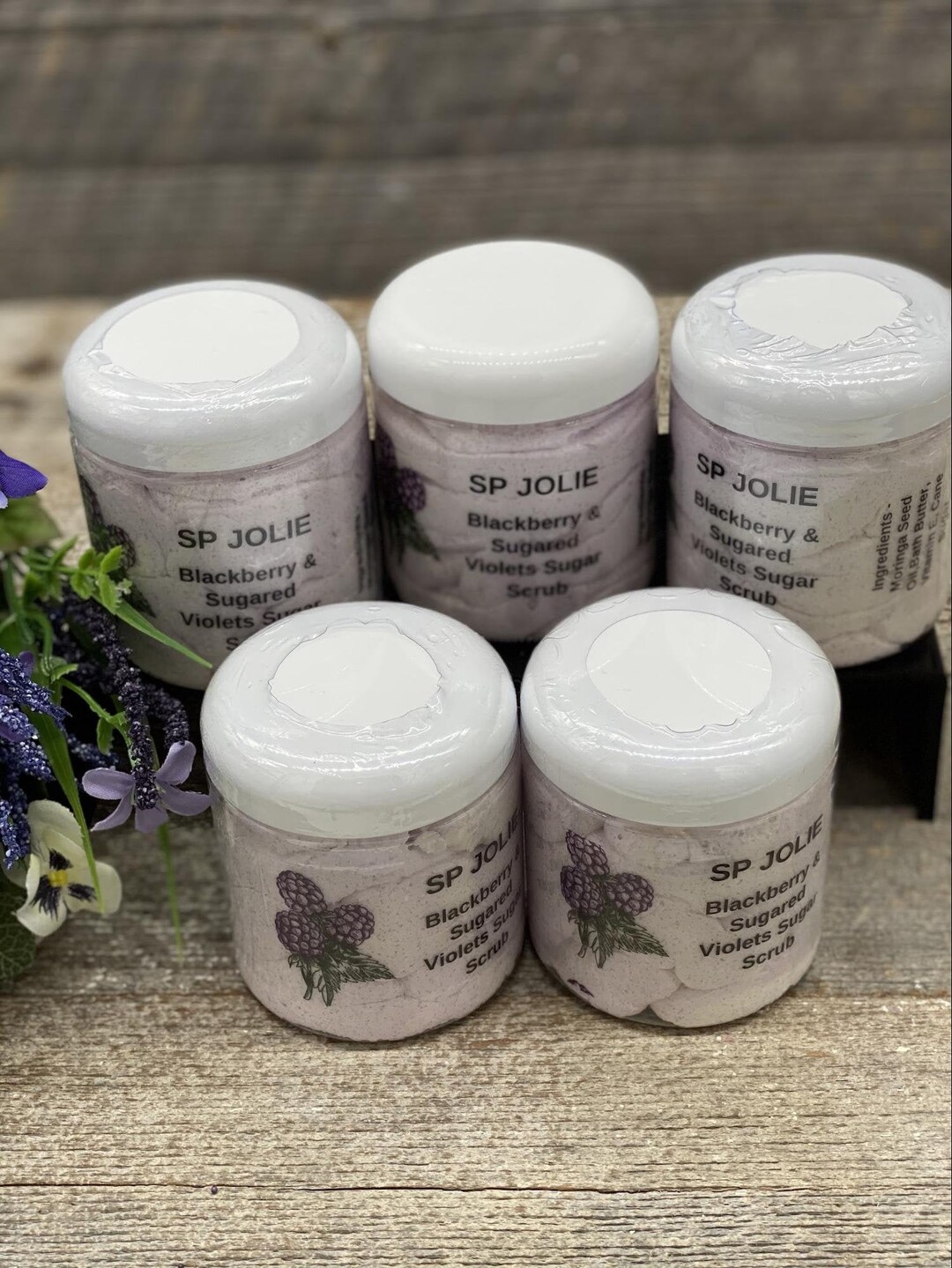 Mora y Violetas Azucaradas SUGAR SCRUB - Etsy España