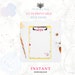 Cotton Candy Writing Printable Paper - Kawaii Stationery - Etsy