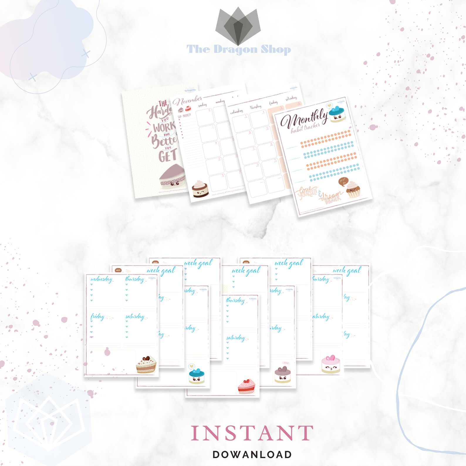 Cake Planner 2021 |november 2021 Printable| Planner| Cute Planner2021 ...