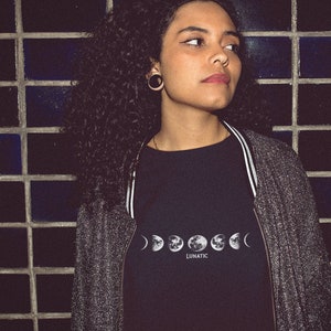 Lunatic Moon Phases Women's Fit Tee - Etsy