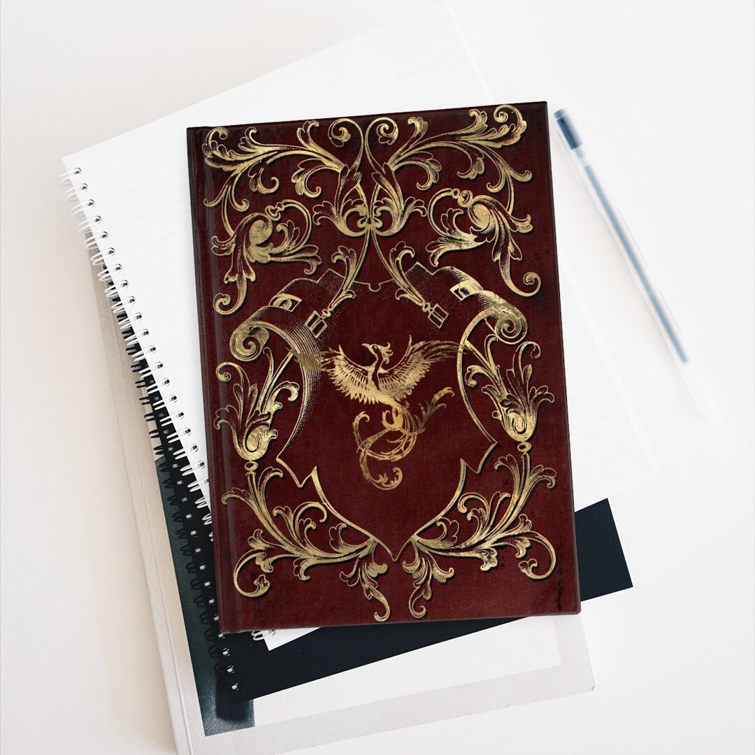 Journal Book of Shadows Grimoire Blank Pages Phoenix Wiccan - Etsy